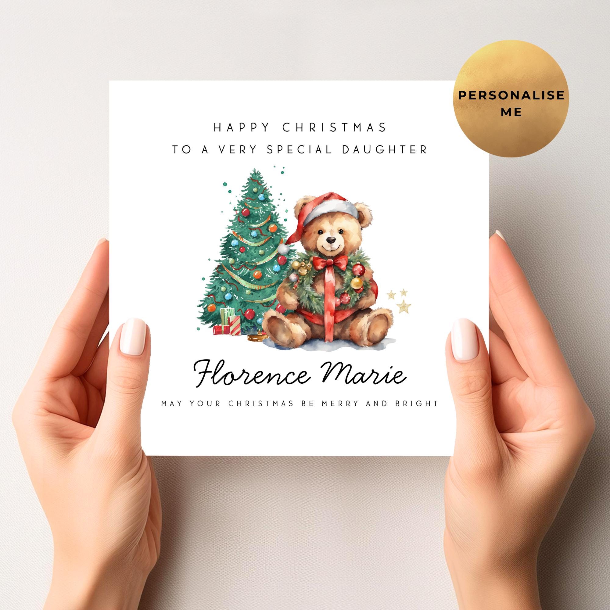 Teddy Bear Christmas Card – Emiluxe Designs